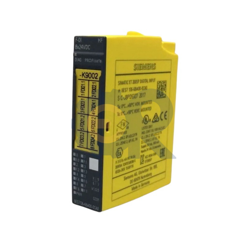 Siemens 6ES7136-6BA00-0CA0 SIMATIC ET 200SP Failsafe Digital Input Module - GoldRayline