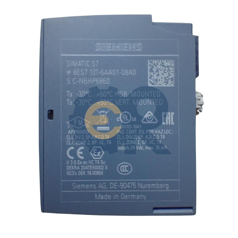 Siemens 6ES7137-6AA01-0BA0 SIMATIC ET 200SP CM DP PROFIBUS Interface ...