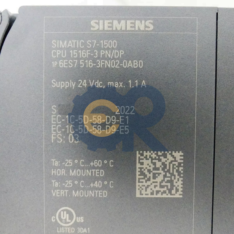 Siemens 6ES7516-3FN02-0AB0 SIMATIC S7-1500 CPU 1516F-3 PN/DP Fail-Safe ...
