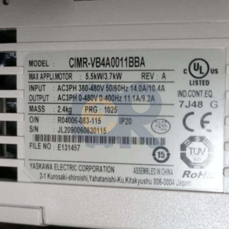 Yaskawa CIMR-VB4A0011BBA V1000 AC Drive - GoldRayline