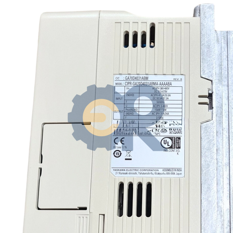 Yaskawa CIPR-GA70D4031ABMA-AAAABA GA700 AC Drive - GoldRayline