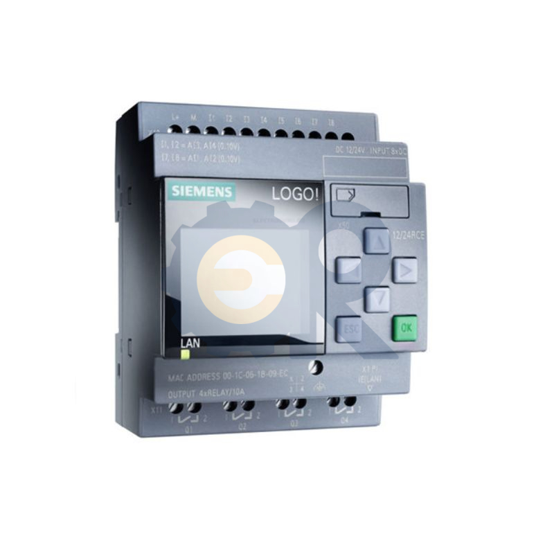 Siemens 6ED1052-1CC08-0BA0 LOGO! 8 12/24RCE Logic Module - GoldRayline