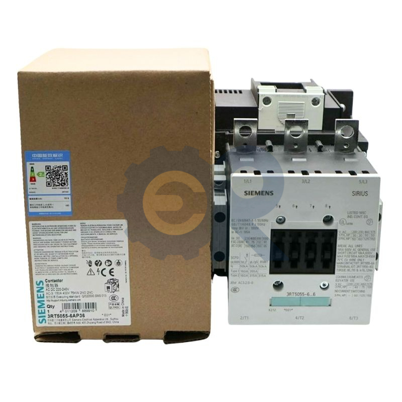 Contactor Siemens 3RT5055-6AP36 SIRIUS 3RT5 de 3 polos, 110 A - GoldRayline