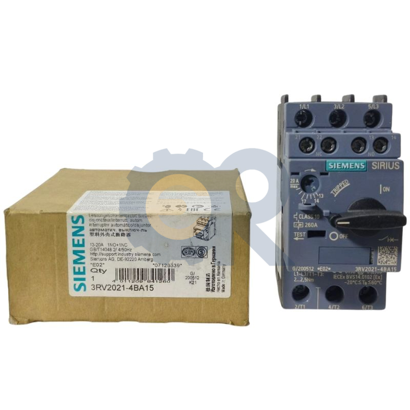 Siemens 3RV2021-4BA15 SIRIUS 3RV2 Motor Protection Circuit Breaker ...