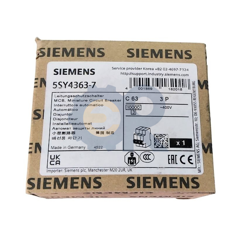 Siemens 5SY4363-7 SENTRON 5SY4 Miniature Circuit Breaker - GoldRayline