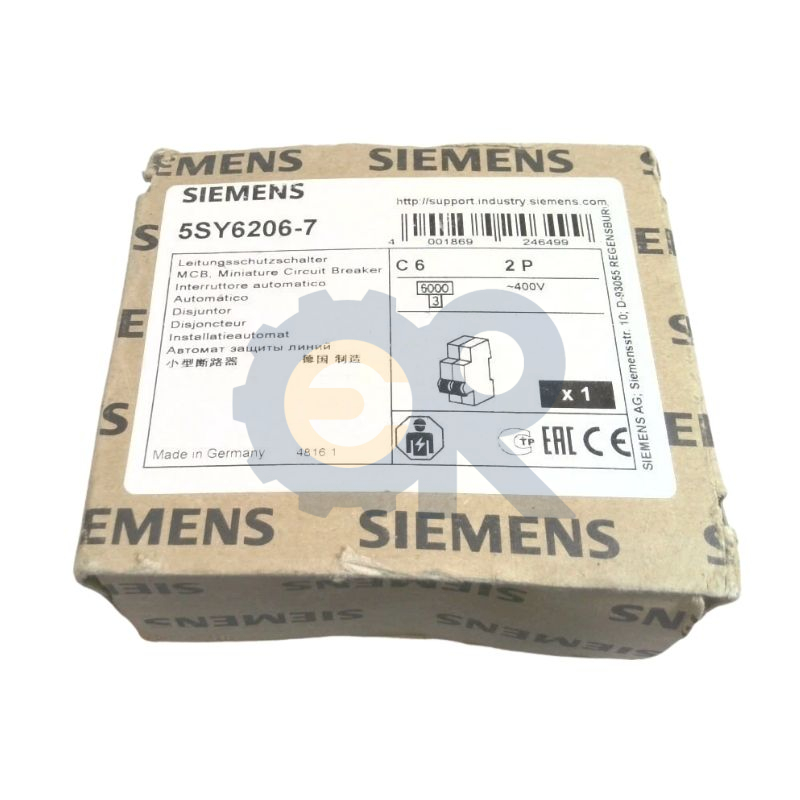 Siemens 5SY6206-7 SENTRON 5SY6 Miniature Circuit Breaker - GoldRayline