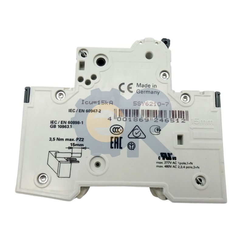 Siemens 5SY6210-7 SENTRON 5SY Miniature Circuit Breaker - GoldRayline