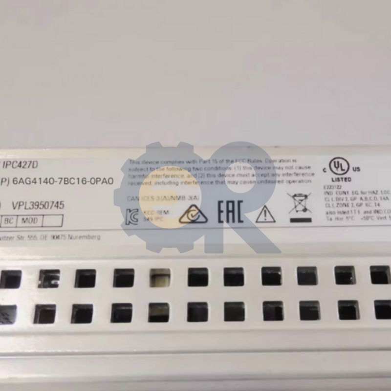 Siemens 6AG4140-7BC16-0PA0 SIMATIC IPC477E 19" Panel PC - GoldRayline