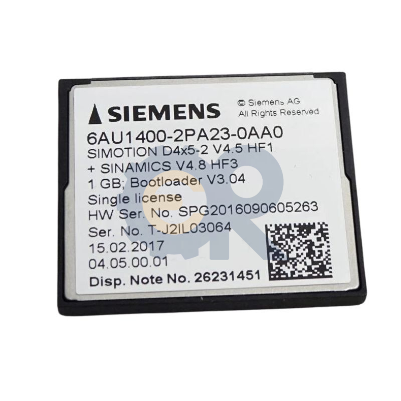 Tarjeta Compact Flash Siemens 6AU1400-2PA23-0AA0 SIMOTION D4x5-2 ...