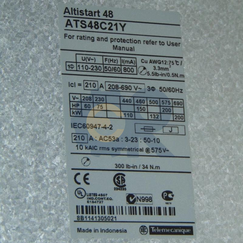 Schneider Electric ATS48C21Y Altistart 48 Soft Starter - GoldRayline
