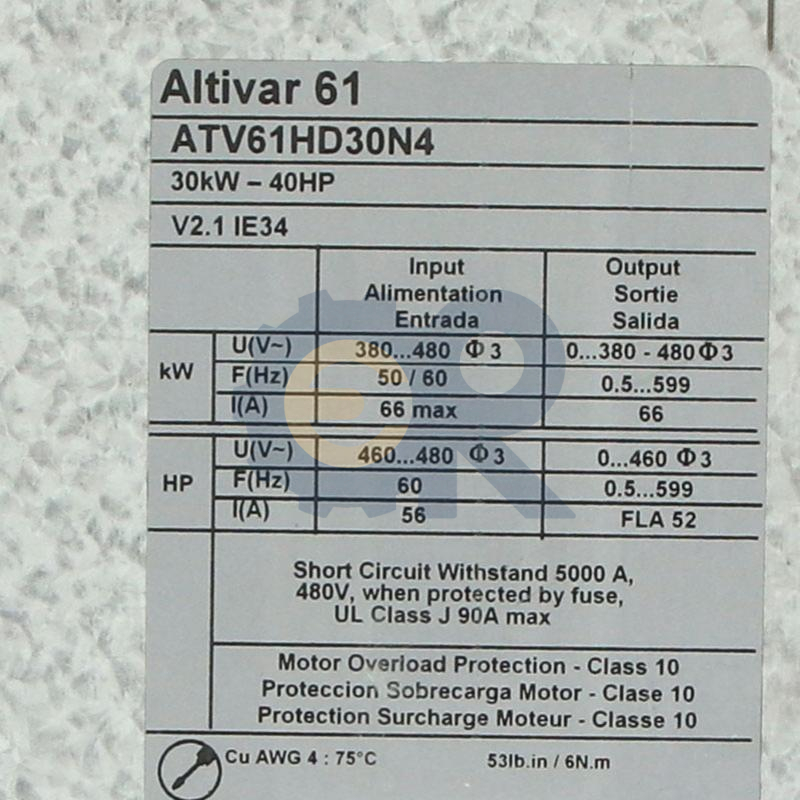 Schneider Electric ATV61HD30N4 Altivar 61 Variable Speed Drive ...