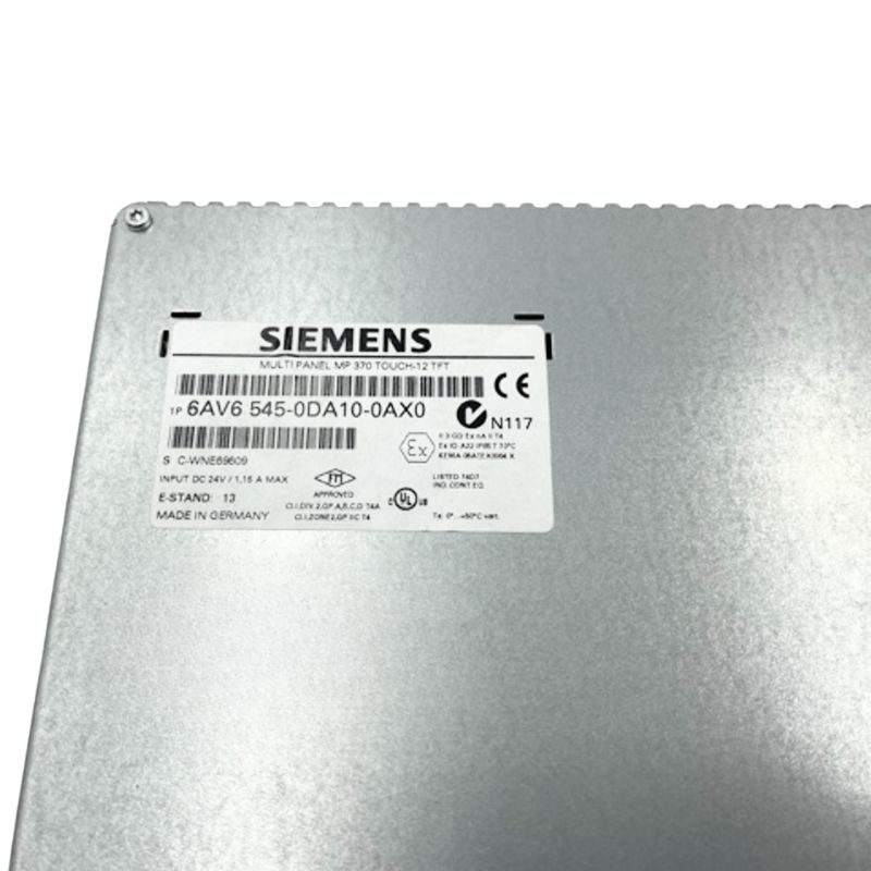 Siemens 6AV6542-0DA10-0AX0 SIMATIC HMI MP370 12" Multi Panel - GoldRayline