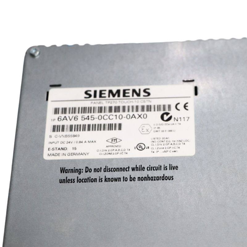 Siemens 6AV6545-0CC10-0AX0 SIMATIC MP370 HMI-Panel - GoldRayline