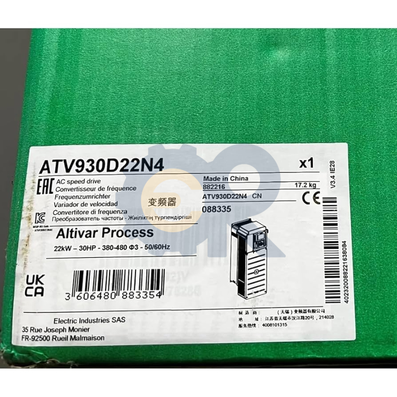 Schneider Electric ATV930D22N4 Altivar Process ATV930 Variable Speed Drive - GoldRayline
