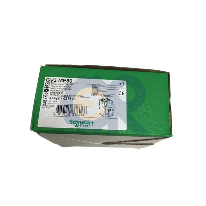 Schneider GV3ME80 TeSys GV3 Motor Circuit Breaker 80A Adjustable ...