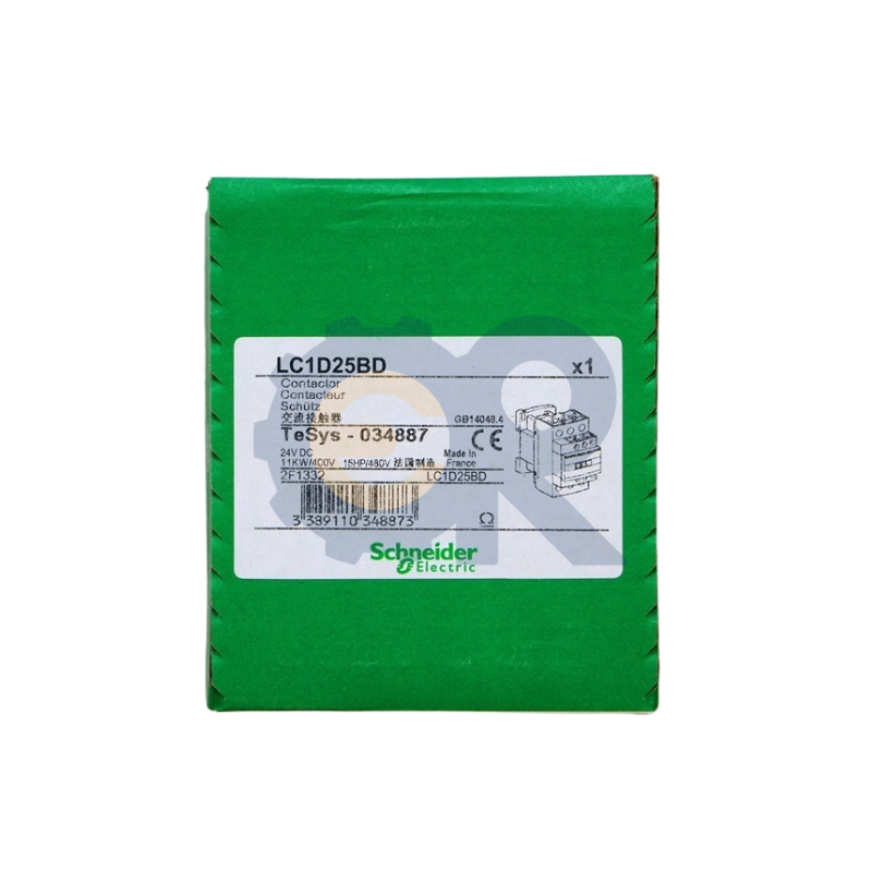 Schneider LC1D25BD TeSys D Contactor 3-Pole 25A 24V DC Coil - GoldRayline